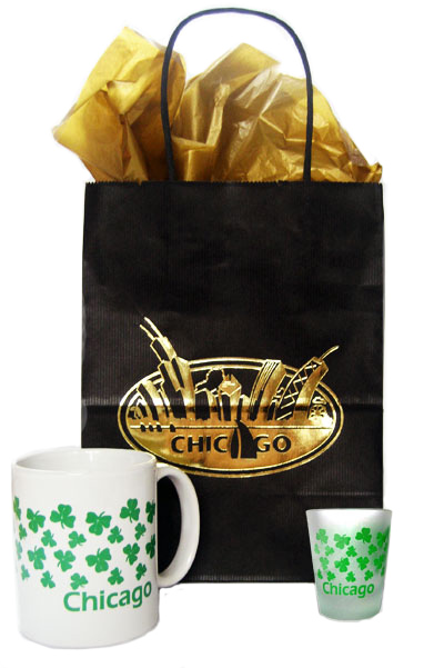 Chicago Flag Jumbo Shot Glass - Great Chicago Gifts